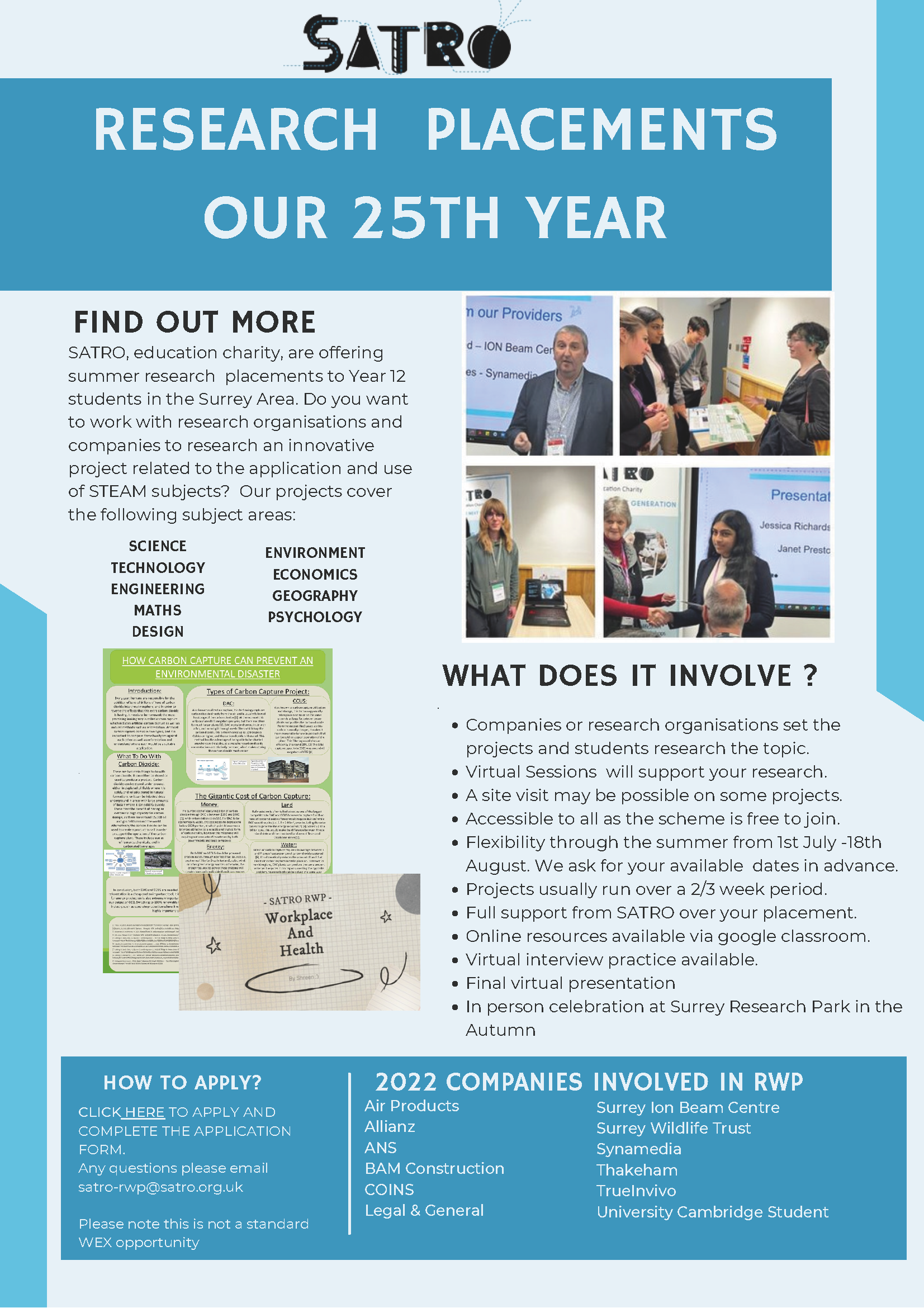 SATRO Research Placements 2023 Student flyer_Page_1 | George Abbot School